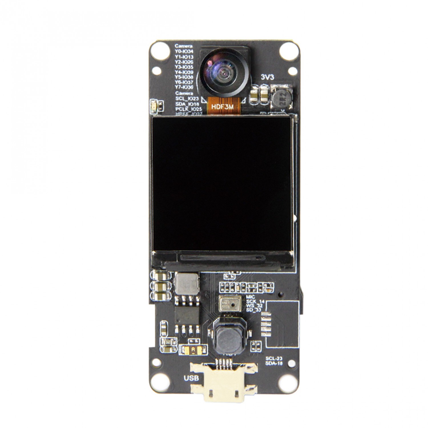 LilyGO TTGO T-Camera Plus ESP32 - Fisheye Camera Voorkant - LILYGO-H305